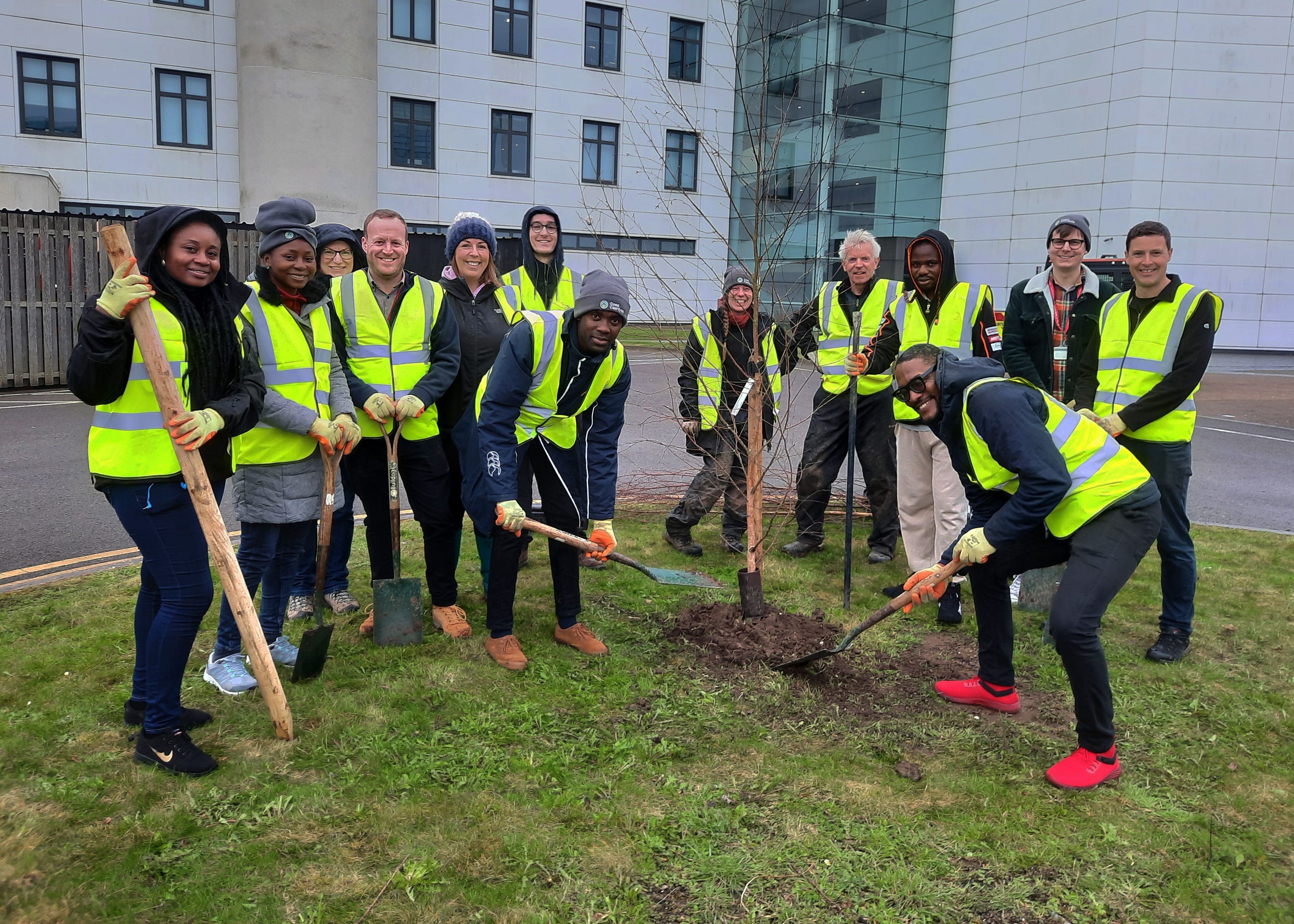USW supports Coed Caerdydd to plant trees at Cardiff Campus ...