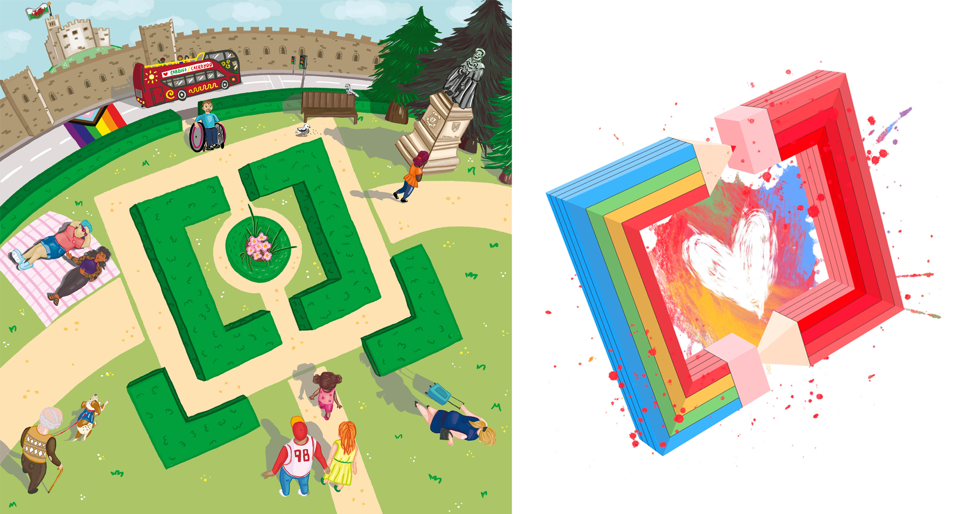 Illustration graduates commissioned for exciting Creative Cardiff ...