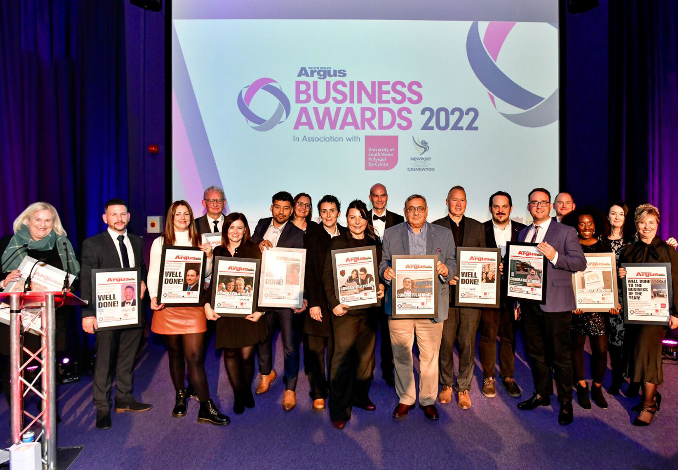 USW sponsors the South Wales Argus Business Awards - University of ...